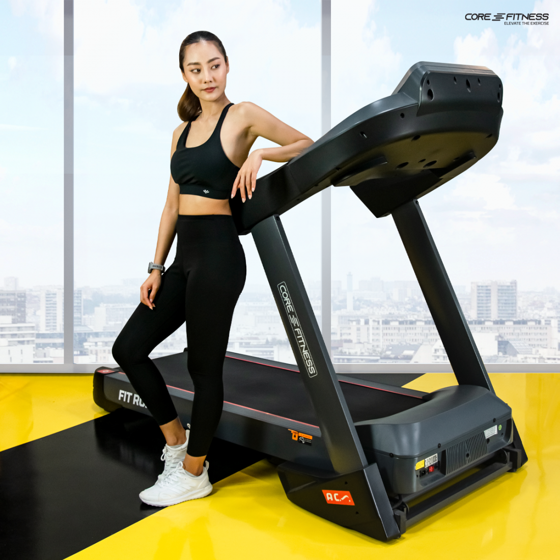 CORE-FITNESS - FIT RUN ลู่วิ่งไฟฟ้า มอเตอร์ AC 5HP (Peak 7HP) ปรับความ ...
