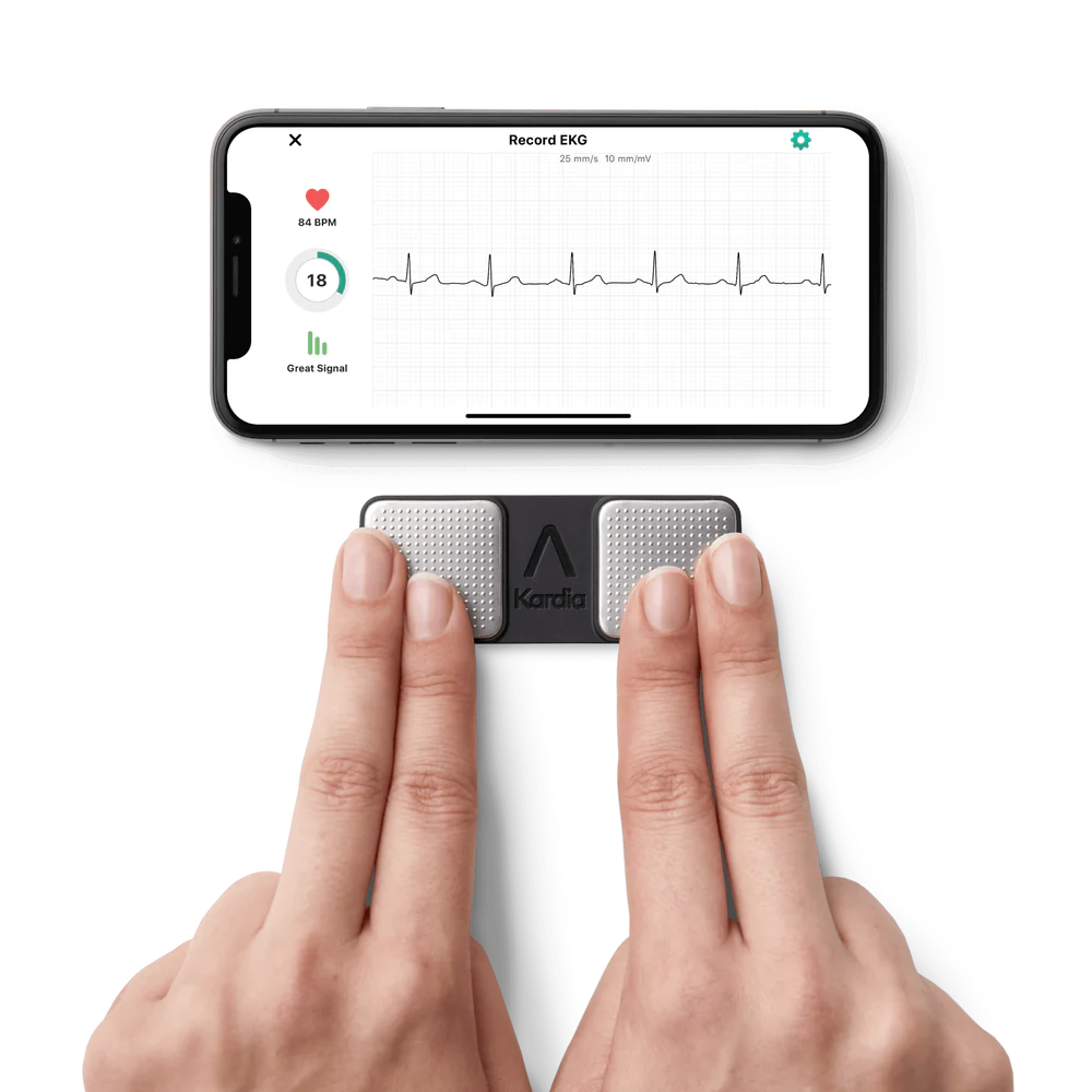 AliveCor KardiaMobile 1L เครื่องตรวจคลื่นไฟฟ้าหัวใจ EKG แบบพกพา เชื่อม ...