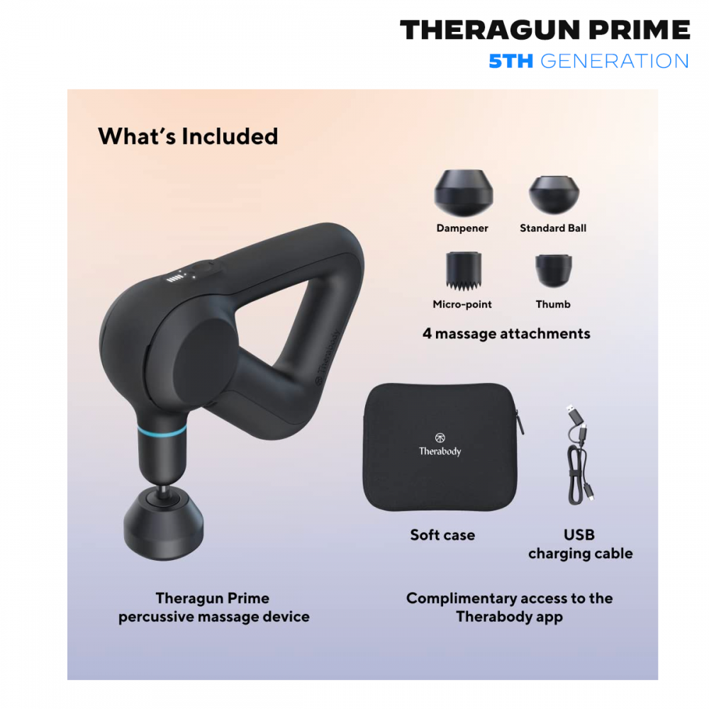 Theragun Prime (Gen 5) เครื่องนวด บรรเทาอาการปวดคอ และหลังแบบพกพา