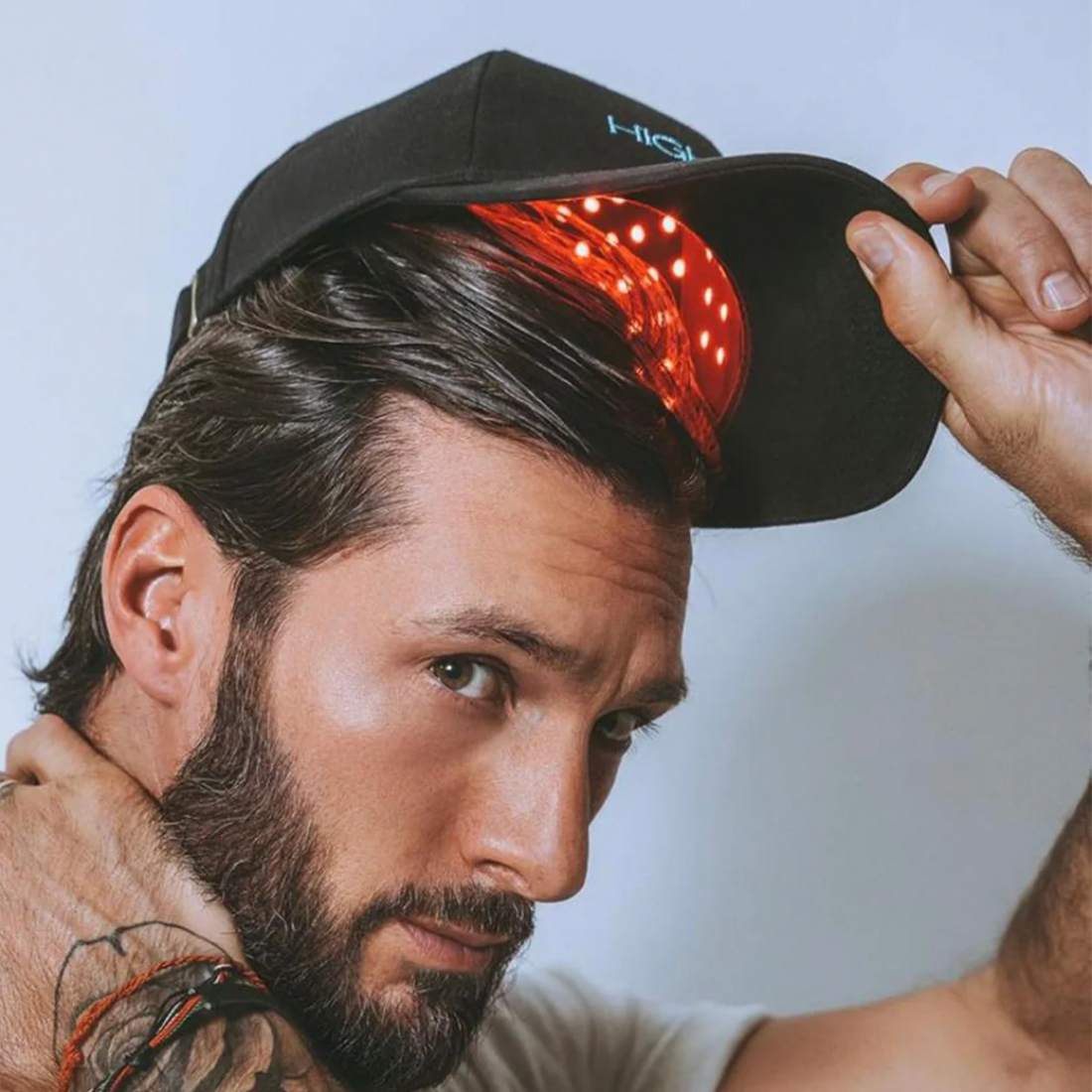 HigherDOSE Red Light Hat หมวกบำบัด Infrared Red Light เพื่อสุขภาพเส้นผม ...