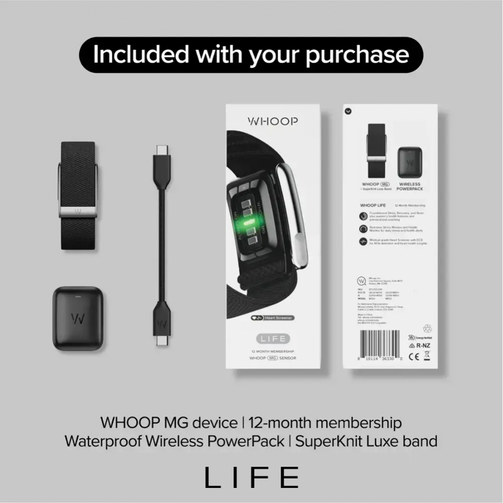 WHOOP 5.0 / MG (ONE / PEAK / LIFE) Health and Fitness Wearable (12 ...
