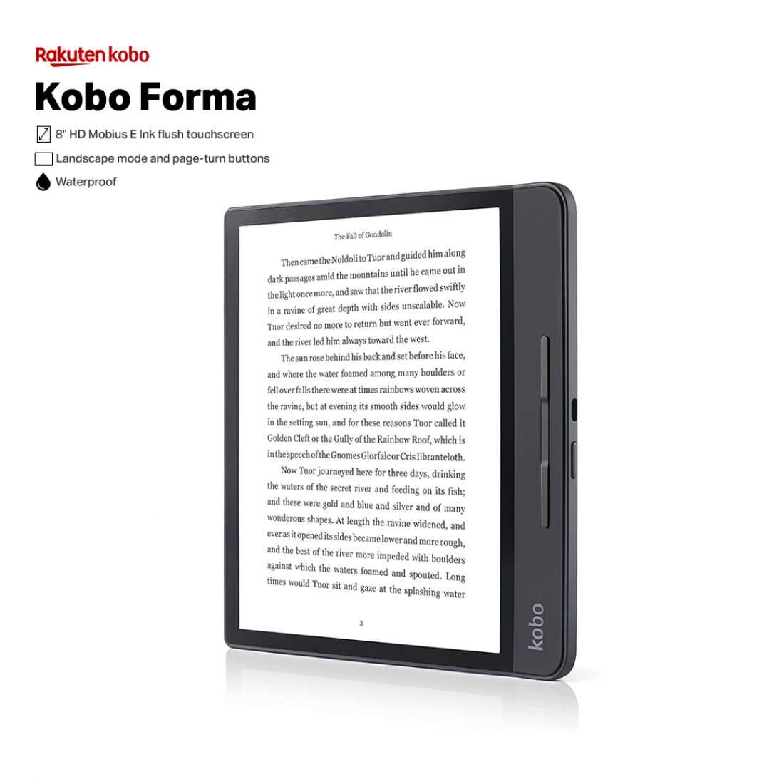 Kobo Forma eReader 8" HD Mobius E Ink flush touchscreen เครื่องอ่าน ...