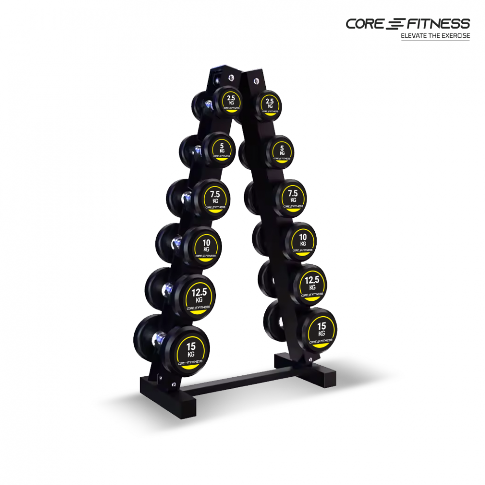 Dumbbell Tower Rackชั้นวางแนวตั้ง + ชุดดัมเบล พร้อมใช้งาน