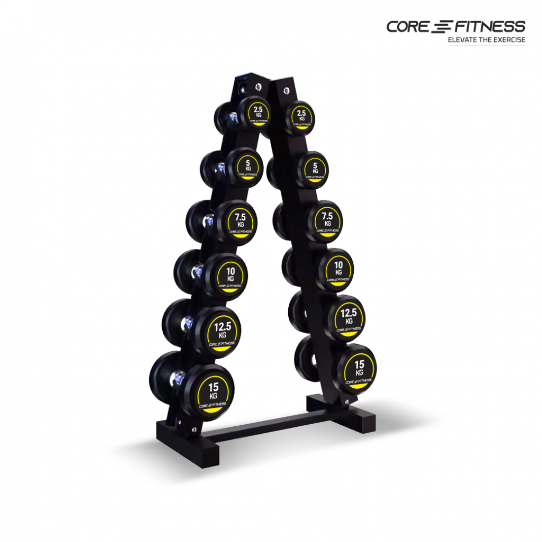 Dumbbell Tower Rackชั้นวางแนวตั้ง + ชุดดัมเบล พร้อมใช้งาน
