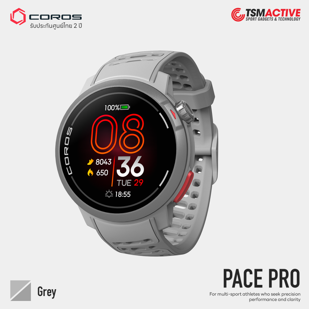 Coros PACE Pro นาฬิกาวิ่ง GPS Sport Watch หน้าจอ AMOLED ระบบสัมผัส
