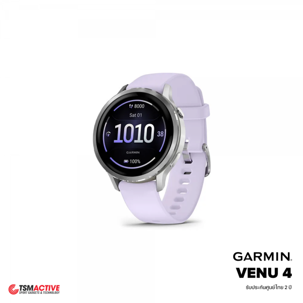 Garmin VENU 4 Series สมาร์ทวอทช์ GPS หน้าจอ AMOLED สุขภาพและฟิตเนสขั้นสูง